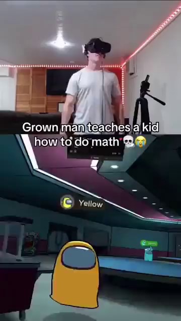 Grown man teaches a kid how to de math - iFunny
