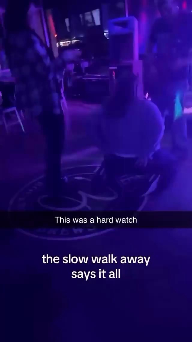 This was a hard watch the slow walk away says it all - iFunny