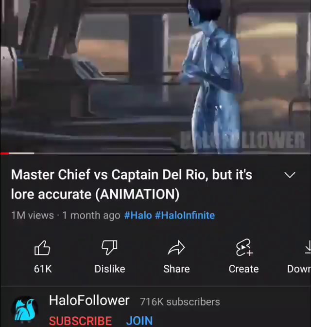 Master Chief vs Captain Del Rio, but it's lore accurate (ANIMATION ...