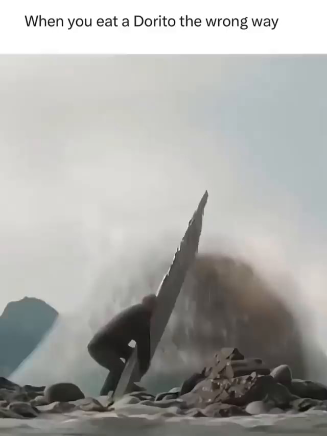 When you eat Dorito the wrong way - iFunny