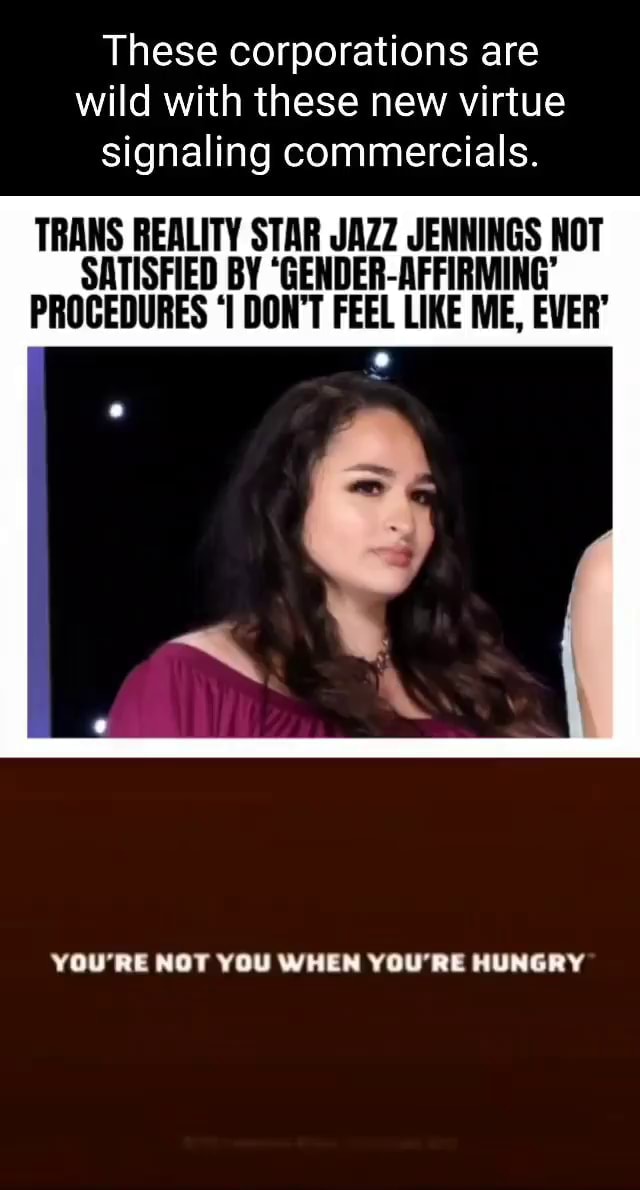 These corporations are wild with these new virtue signaling commercials ...