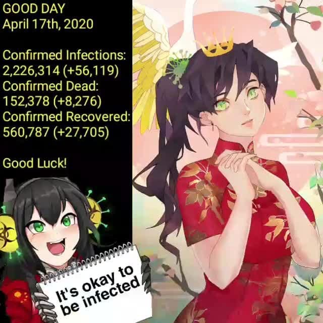 April 17th, 2020 Confirmed Infections: Confirmed Dead: Confirmed ...