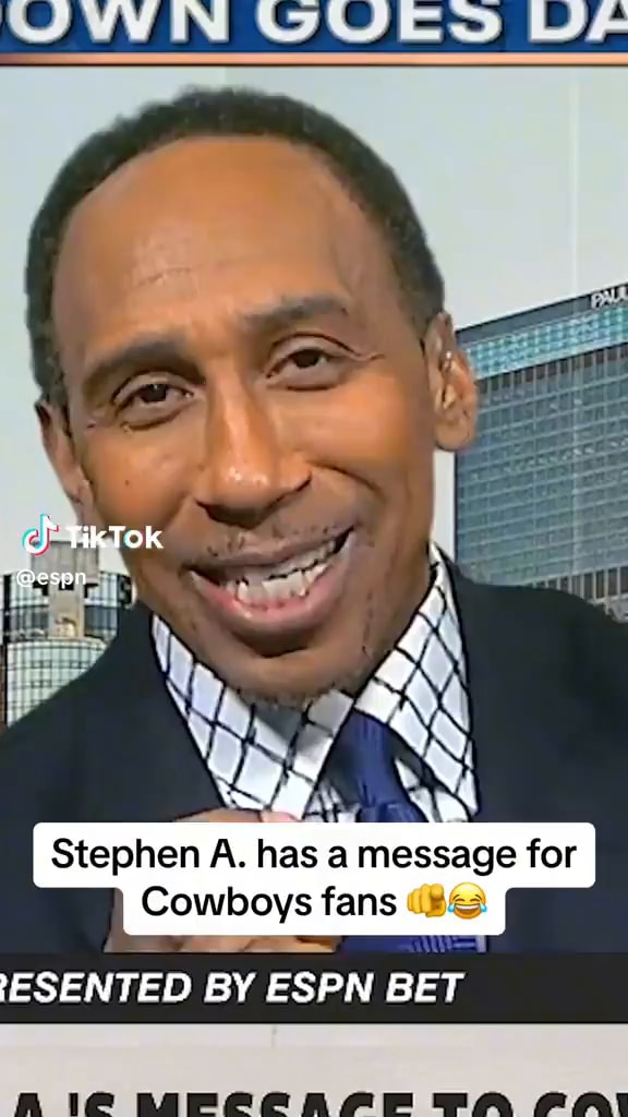 UF ch TikTok @espn Stephen A. has a message for Cowboys fans PESENTED ...