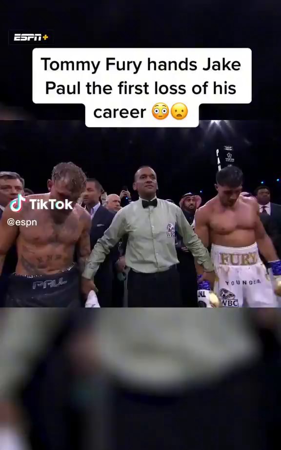 Tommy Fury hands Jake Paul the first loss of his career TikTok - iFunny