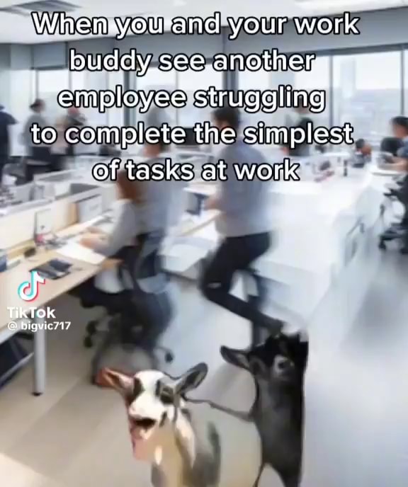 When.yourand your work _,buddy see.another employee Struggling to ...