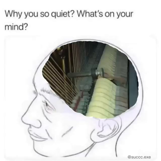 Why you so quiet? What's on your mind? WW, @succc.exe - iFunny