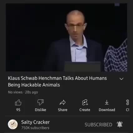 Klaus Schwab Henchman Talks About Humans Being Hackable Animals No ...