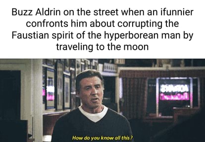 Buzz Aldrin on the street when an ifunnier confronts him about ...