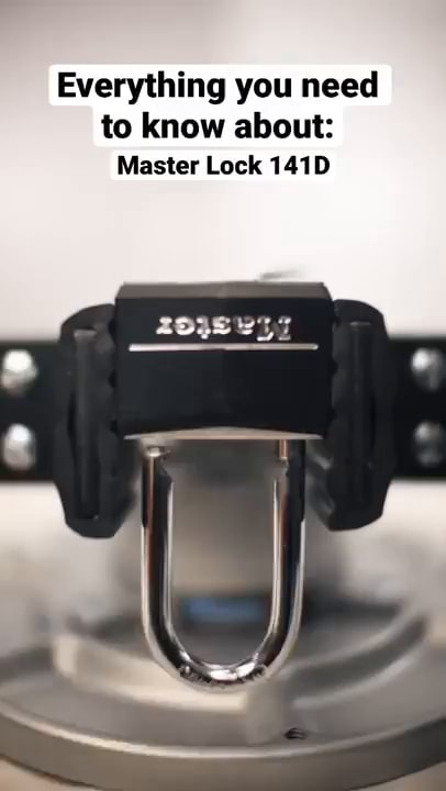 Everything you need to know about: Master Lock 141D - iFunny