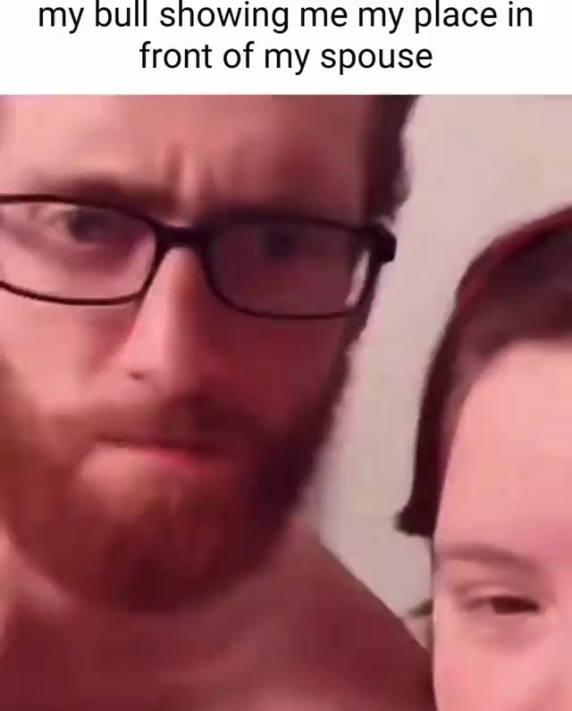My Bull Showing Me My Place In Front Of My Spouse Ifunny