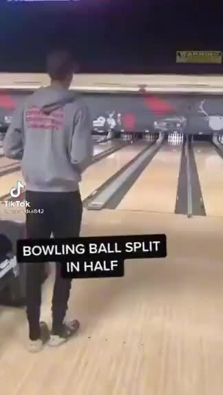 BOWLING BALL SPLIT IN HALF - iFunny
