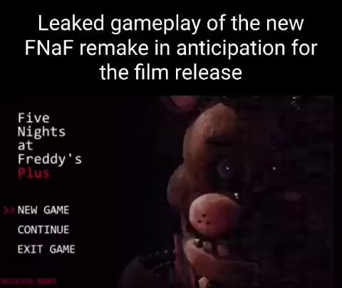 Leaked gameplay of the new FNaF remake in anticipation for the film ...