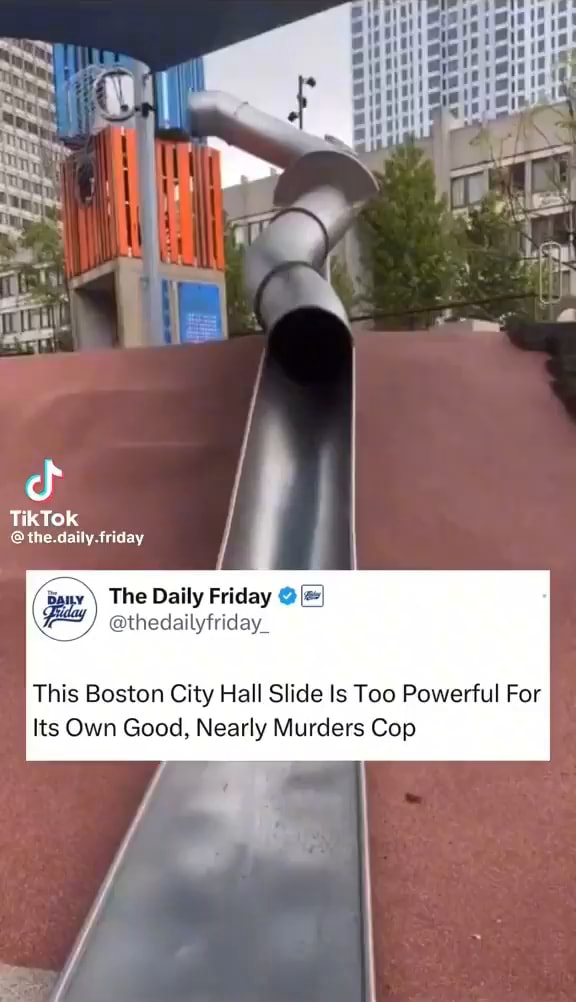 TikTok @the.daily.friday The Daily Friday This Boston City Hall Slide ...