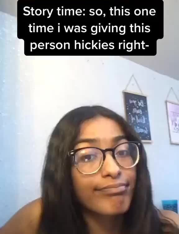 Story time: so, this one time i was giving this person hickies right ...