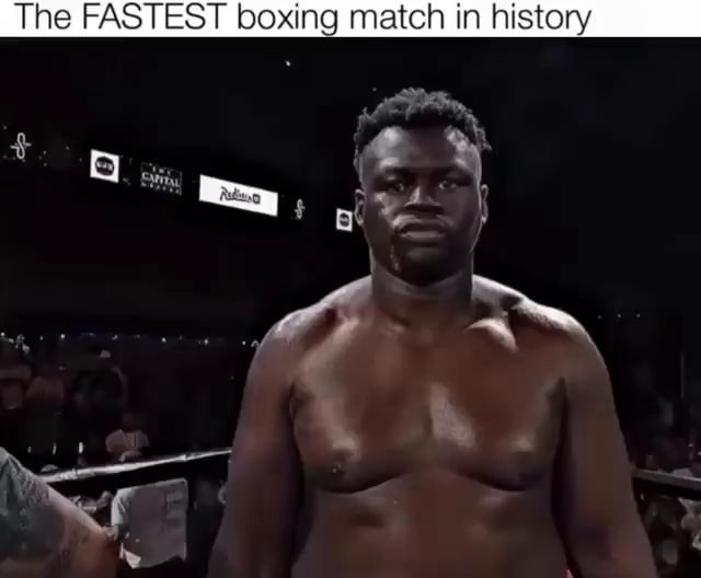 The FASTEST boxing match in history - iFunny