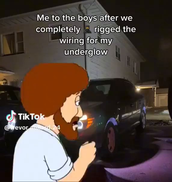 Me to the boys after we completely rigged the wiring for my, underglow ...