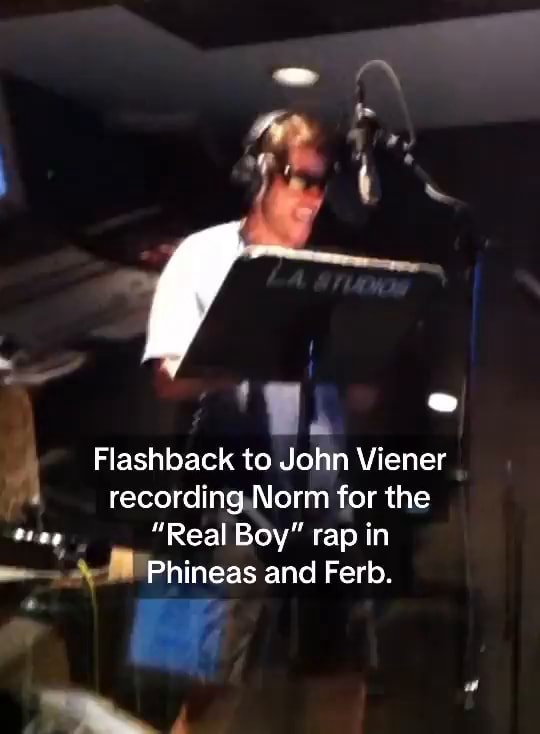Flashback to John Viener recording Norm for the "Real Boy" rap in ...