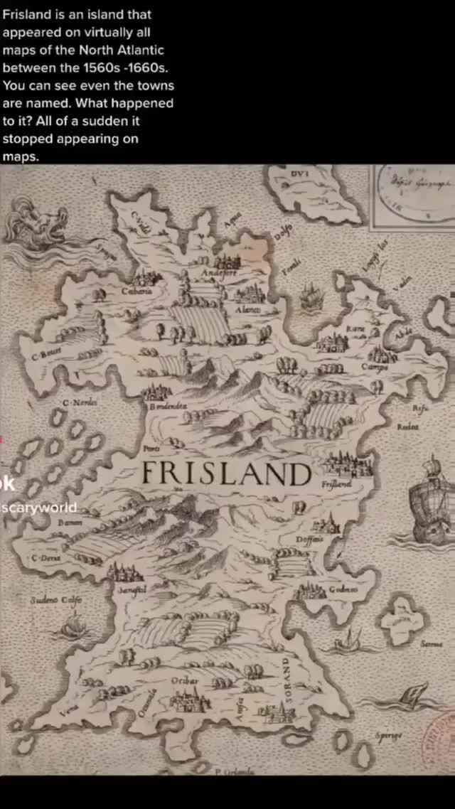 Frisland is an island that appeared on virtually all maps of the North ...
