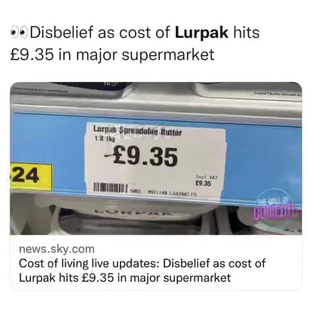Disbelief as cost of Lurpak hits in major supermarket Lara Spremdobie ...