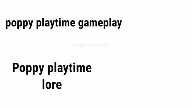 Poppy playtime gameplay Poppy playtime lore - iFunny