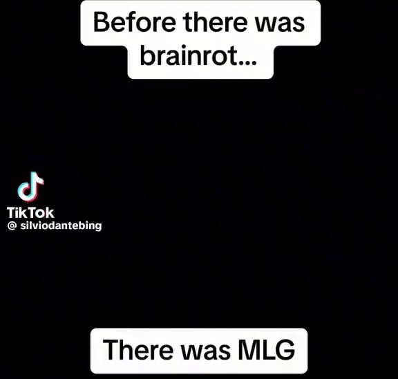 Before there was brainrot... TikTok silviodantebing There was MLG - iFunny