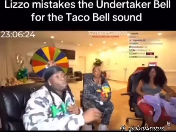 Lizzo mistakes the Undertaker Bell for the Taco Bell sound - iFunny