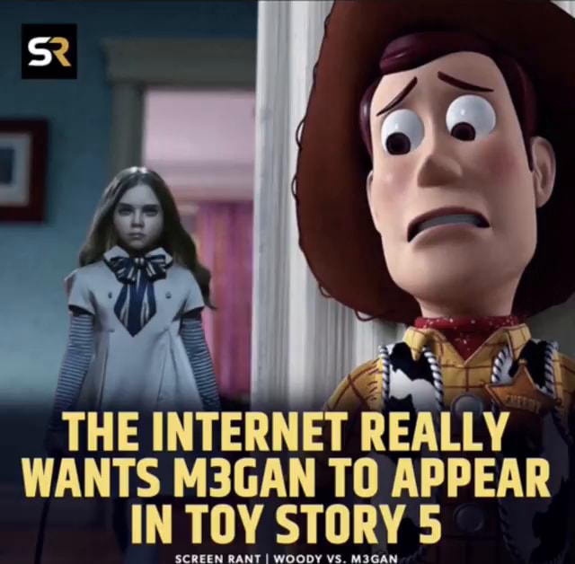 THE INTERNET REALLY WANTS M3GAN TO APPEAR IN TOY SCREEN STORY 5 SCREEN ...