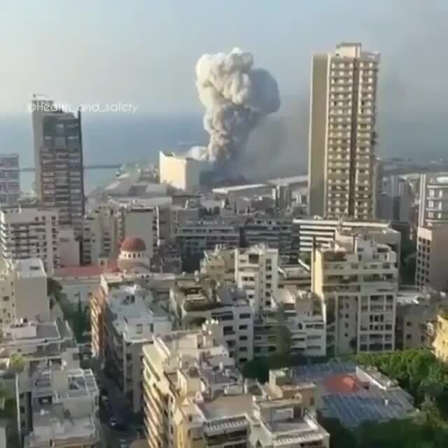 Firework factory explosion in lebanese capital beirut - iFunny