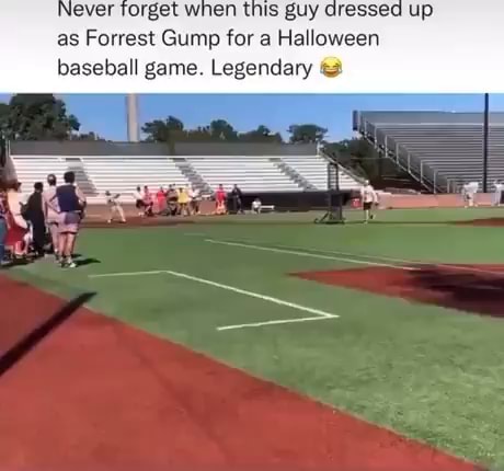 Never forget when this guy dressed up as Forrest Gump for a Halloween ...