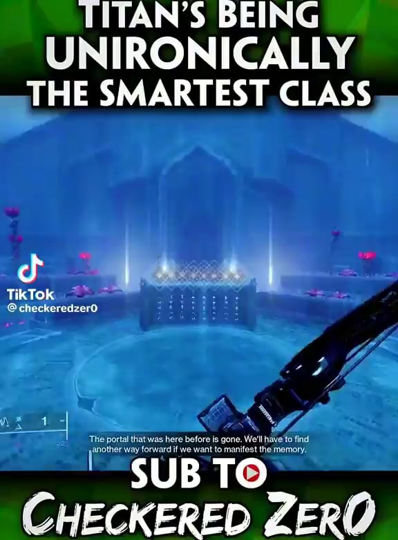 TITAN'S BEING UNIRONICALLY HE SMARTEST CLASS ikTok @checkeredzerO SUB ...