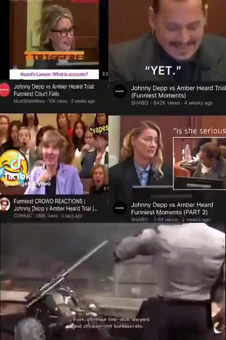 "YET." Johnny Deoo Funniest vs Amber Heard Tia: Johnny Depp Funniest vs ...