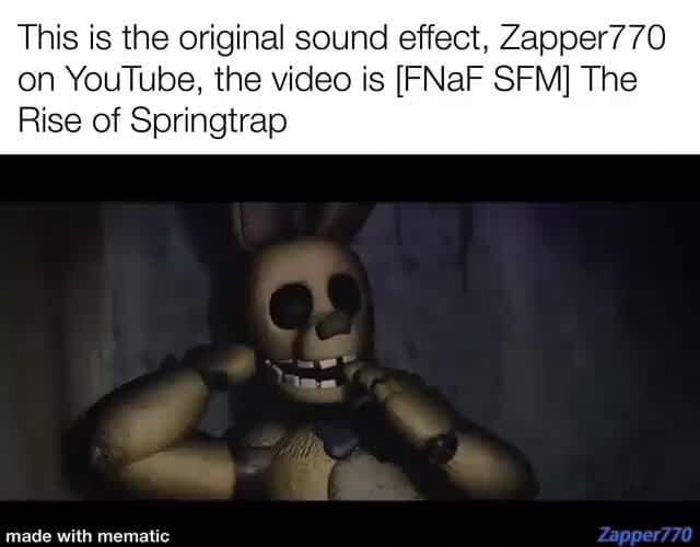 This is the original sound effect, Zapper/ 70 on YouTube, the video is ...