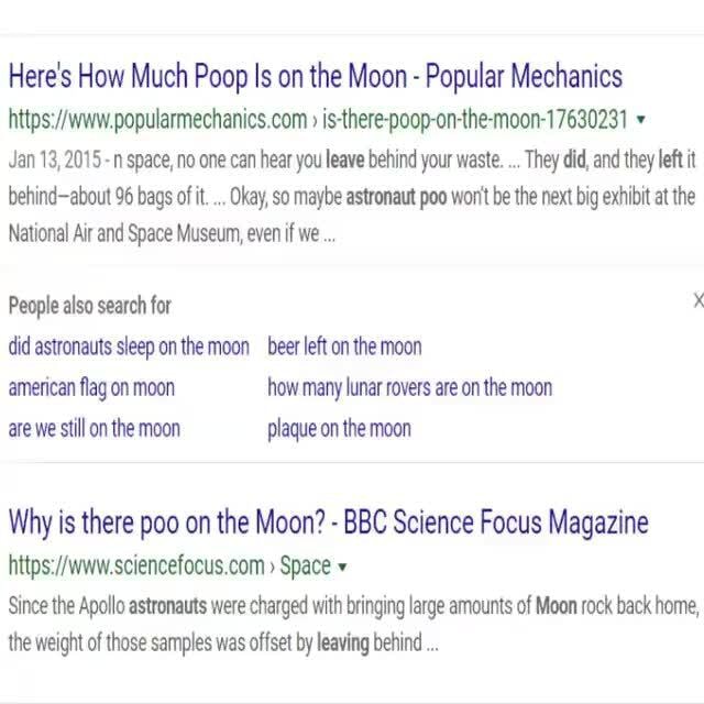 Here's How Much Poop Is on the Moon - Popular Mechanics " is-there-poop ...