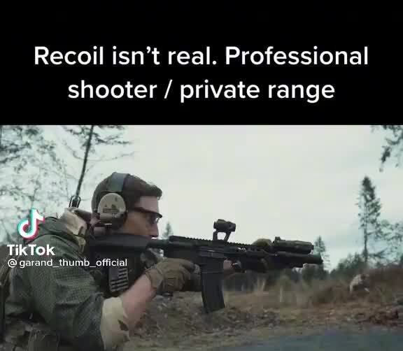 Recoil isn't real. Professional shooter / private range TikTok garand ...