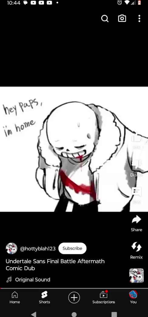 OVa Qe : Undertale Sans Final Battle Aftermath Comic Dub AA Original ...