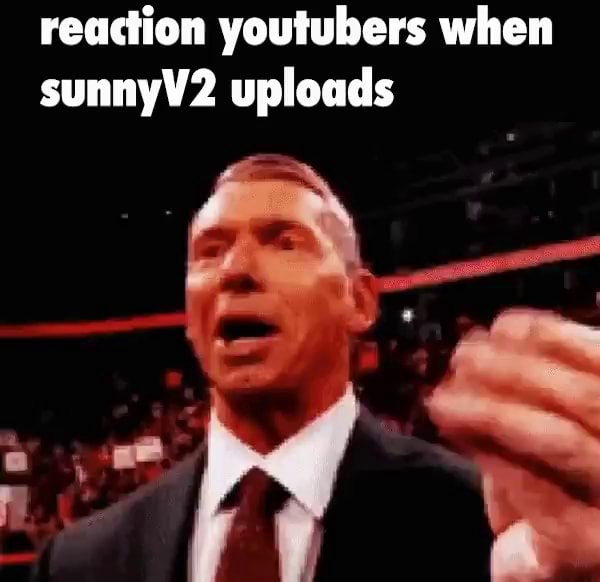 Reaction youtubers when sunnyV2 uploads - iFunny