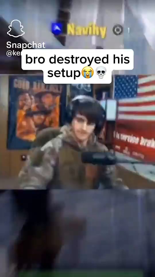 Bro destroyed his setup@ - iFunny