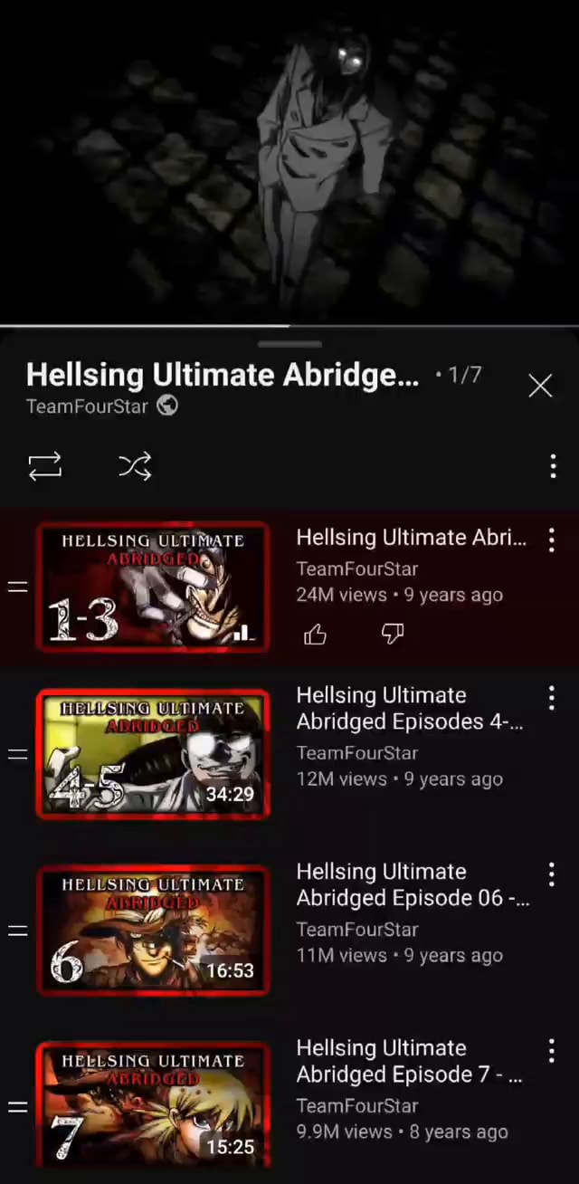 Hellsing Ultimate Abridge... TeamFourStar xS HELLSING HEELSING ULTIMATE Hellsing Ultimate Abri ...