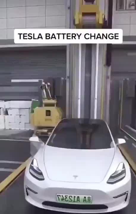 TESLA BATTERY CHANGE - iFunny