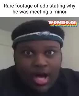 Rare footage of edp stating why he was meeting a minor - iFunny
