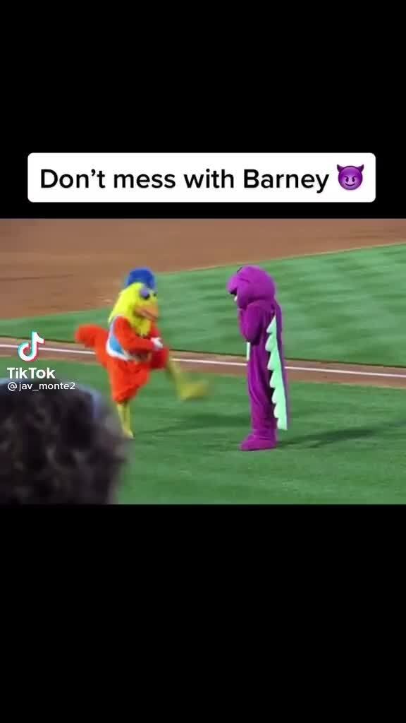 Don't mess with Barney TikTOK - iFunny