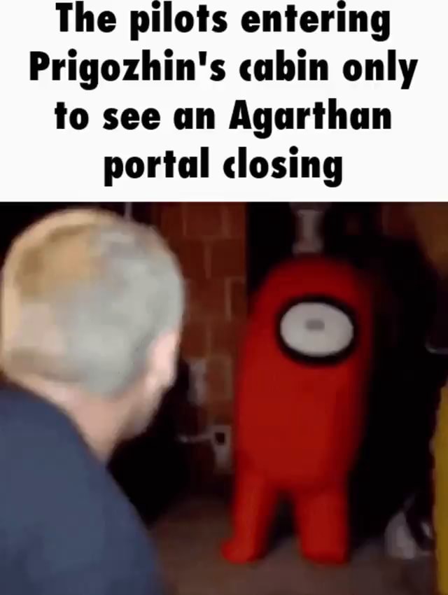 The pilots entering Prigozhin's cabin only to see an Agarthan portal ...