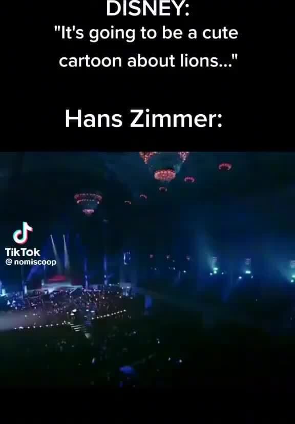 DISNEY: "It's going to be acute cartoon about lions..." Hans Zimmer ...