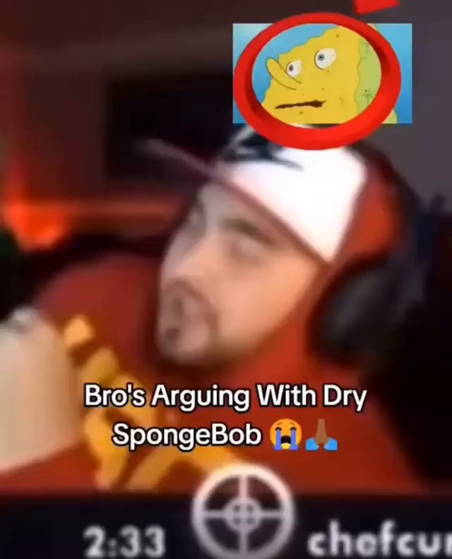 Bro's Arguing With Dry SpongeBob - iFunny