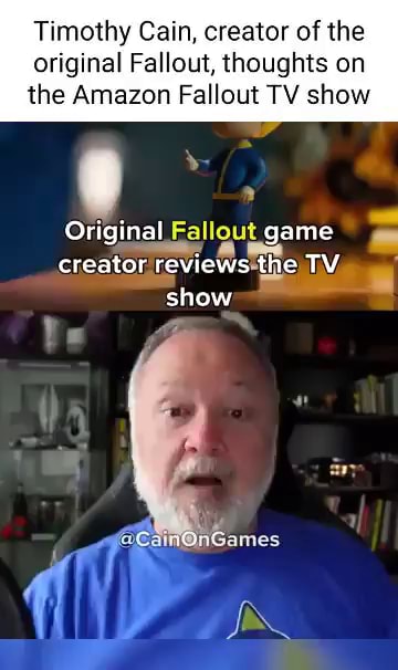 Timothy Cain, creator of the original Fallout, thoughts on the Amazon ...