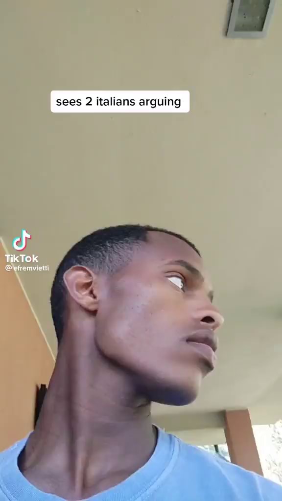 Sees 2 italians arguing TikTok - iFunny