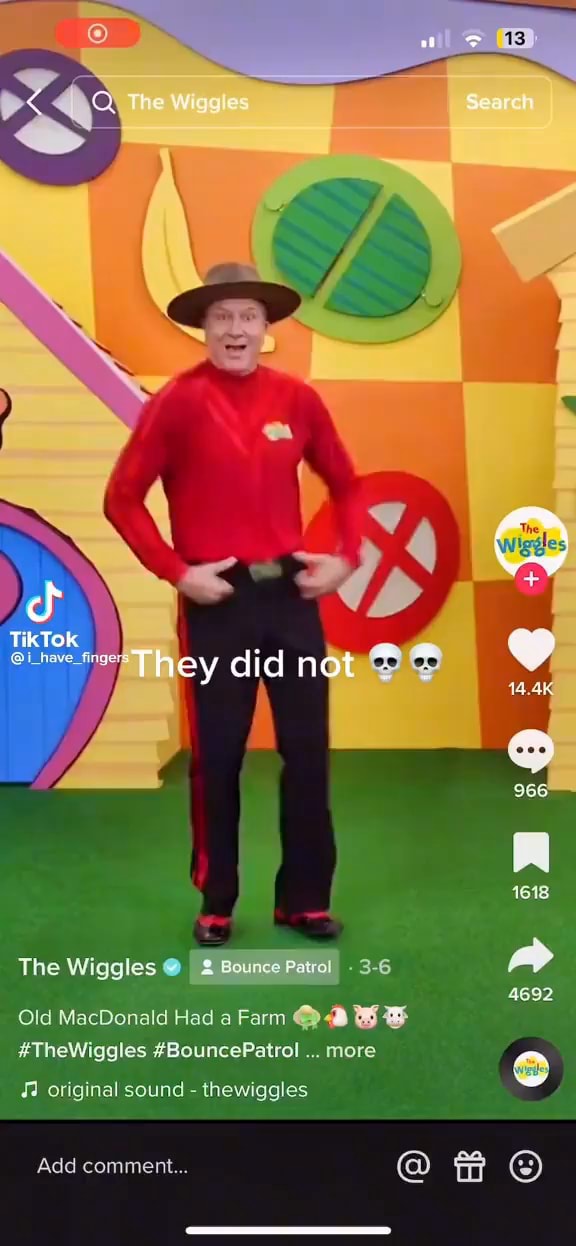 TikTok They did not The Wiggles @ Bounce Patrol 3-6 1618 4692 Old ...