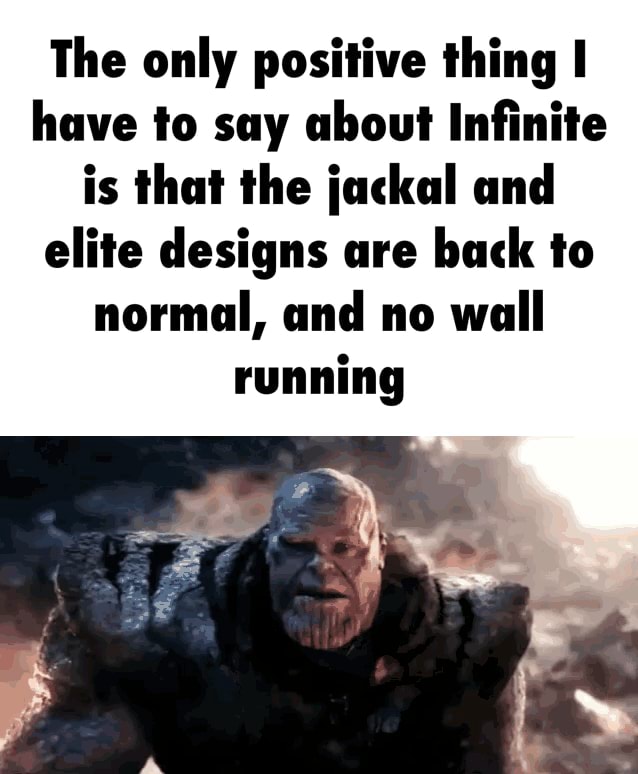 The only positive thing I have to say about Infinite is that the jackal ...