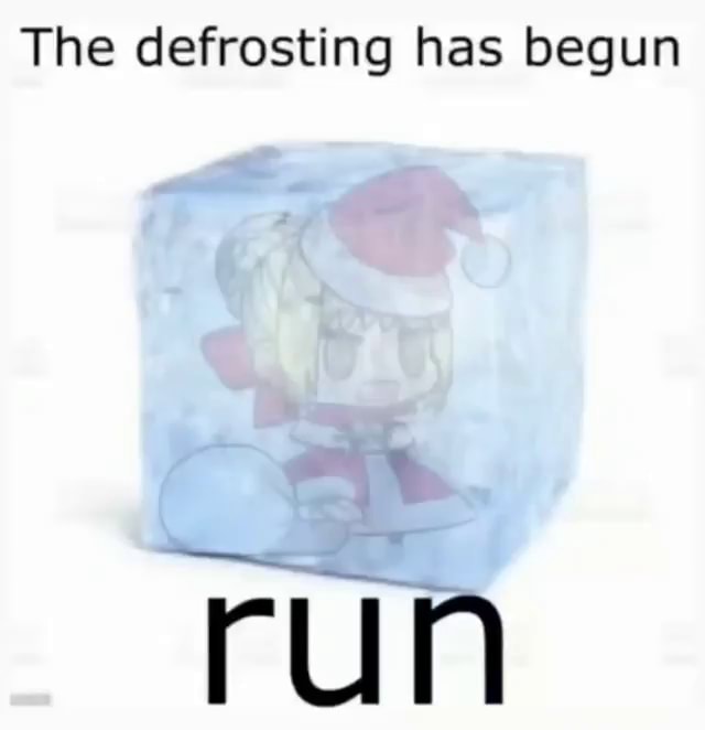 The defrosting has begun run - iFunny