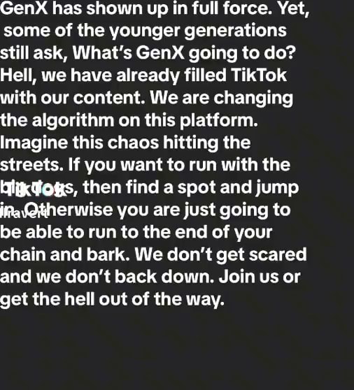 GenX has shown up in full force. Yet, some of the younger generations ...